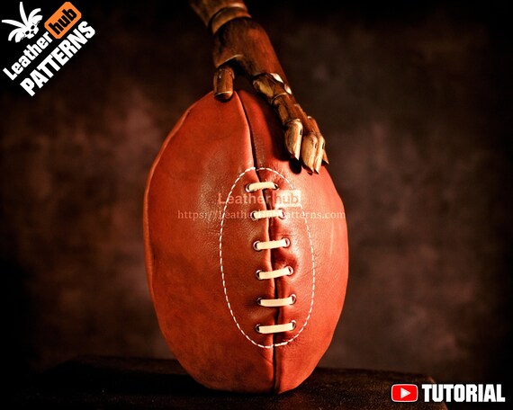 Football Ball Dopp Bag Leather Pattern PDF by Leatherhub - Etsy