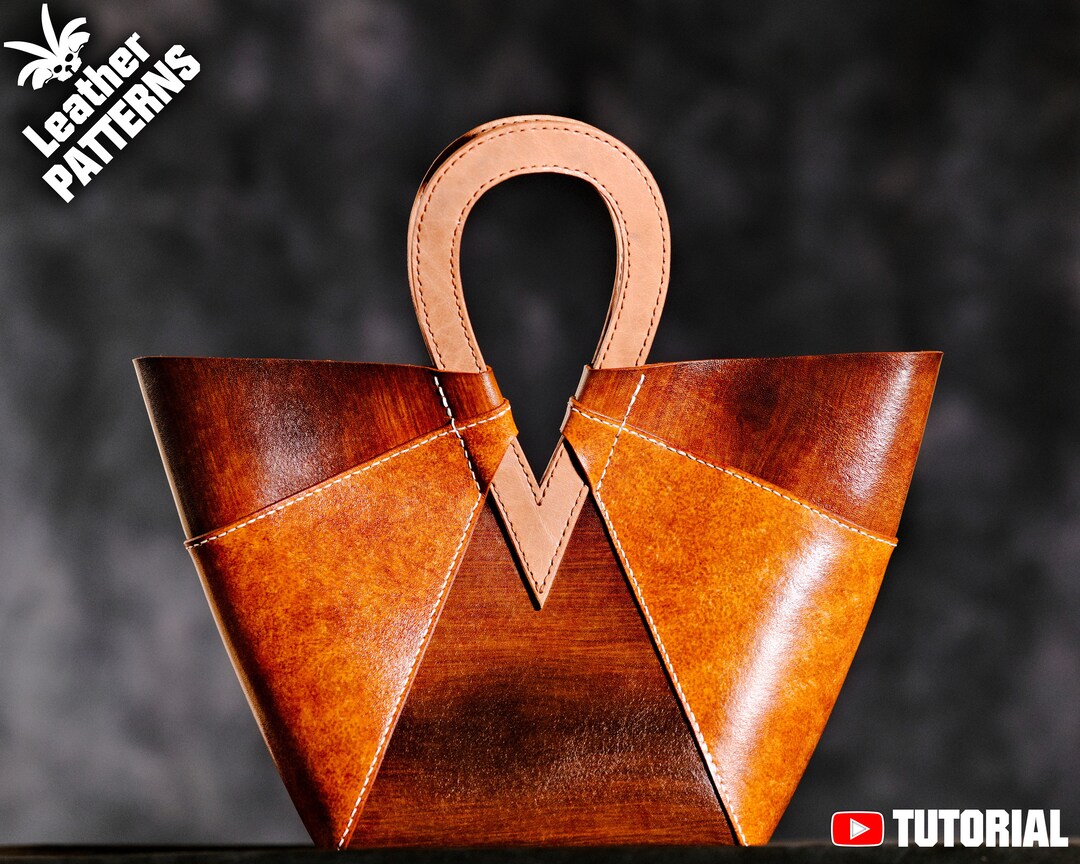 Leather Tote Pattern PDF the Lizzie Bag by - Etsy