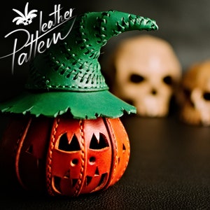 Jack O'lantern Pumpkin Leather Pattern PDF - by Leatherhubpatterns - Etsy
