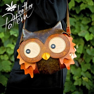 Owl Leather Bag Pattern PDF - by Leatherhubpatterns - Etsy
