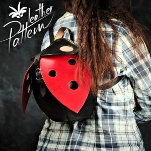 Leather Backpack Pattern PDF - the Ladybug - by Leatherhubpatterns - Etsy