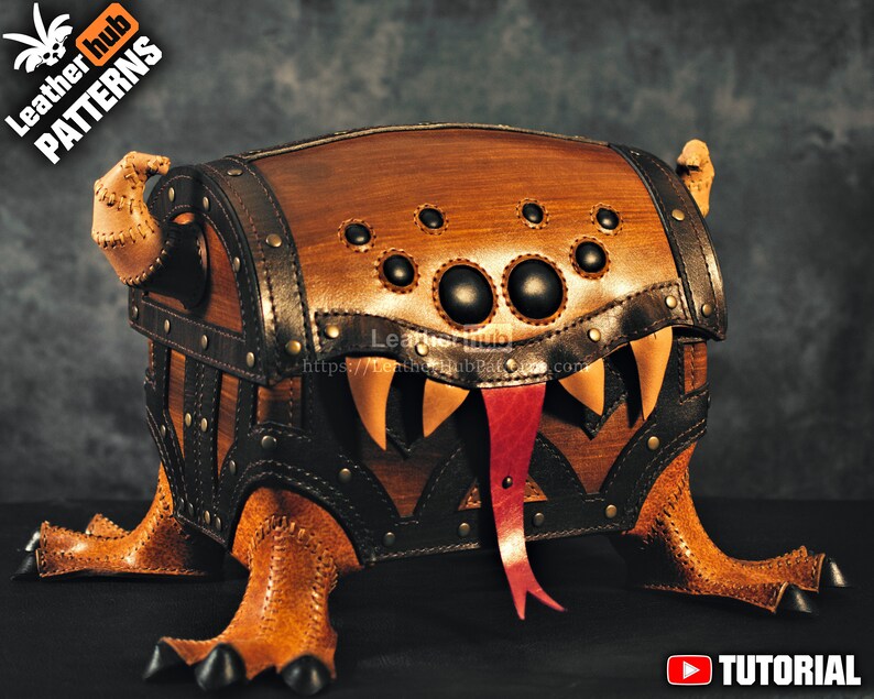 Mimic Chest Leather Pattern PDF by Leatherhub - Etsy