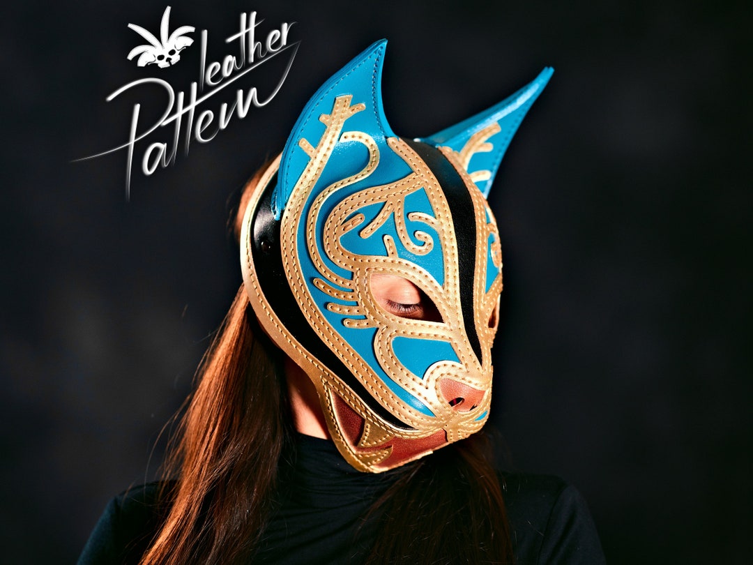Cat Mask Leather Pattern PDF - the Bastet Ceremonial Mask - by ...