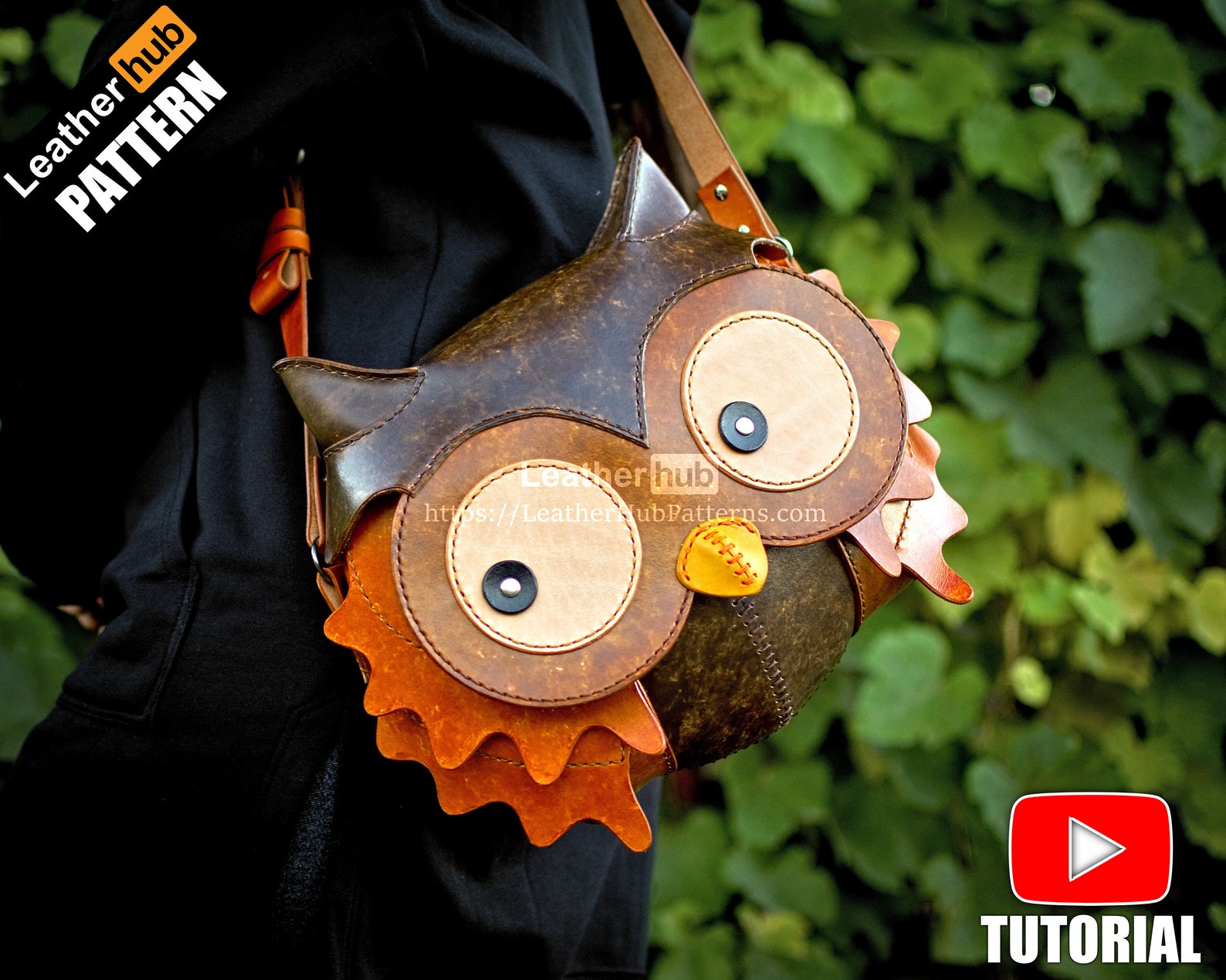 Owl Leather Bag Pattern PDF by Leatherhub - Etsy
