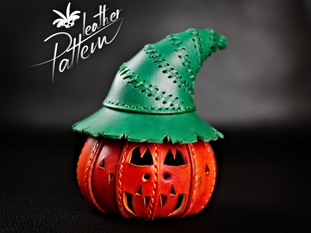 Jack O'lantern Pumpkin Leather Pattern PDF - by Leatherhubpatterns - Etsy