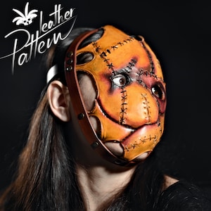 Leather Mask Pattern PDF - the Flayed Face - by Leatherhubpatterns - Etsy