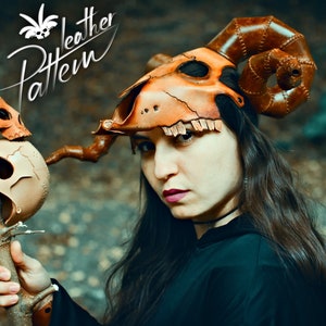 Pagan Skull Mask Leather Pattern PDF - by Leatherhubpatterns - Etsy