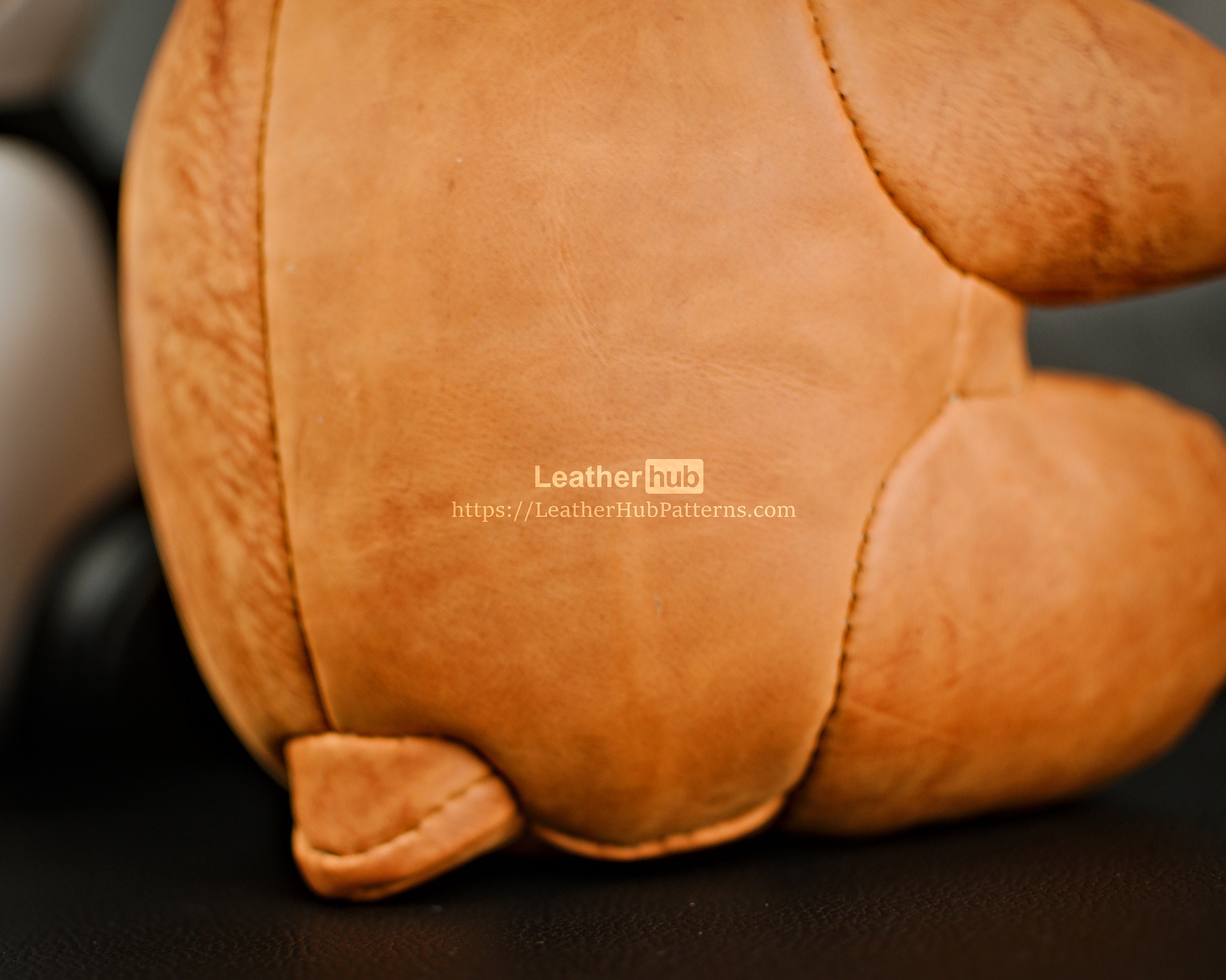 Leather Teddy bears pattern for leather craft with PDF template with ...