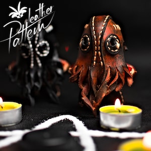 Cthulhu Keychain Leather Pattern PDF - by Leatherhubpatterns - Etsy