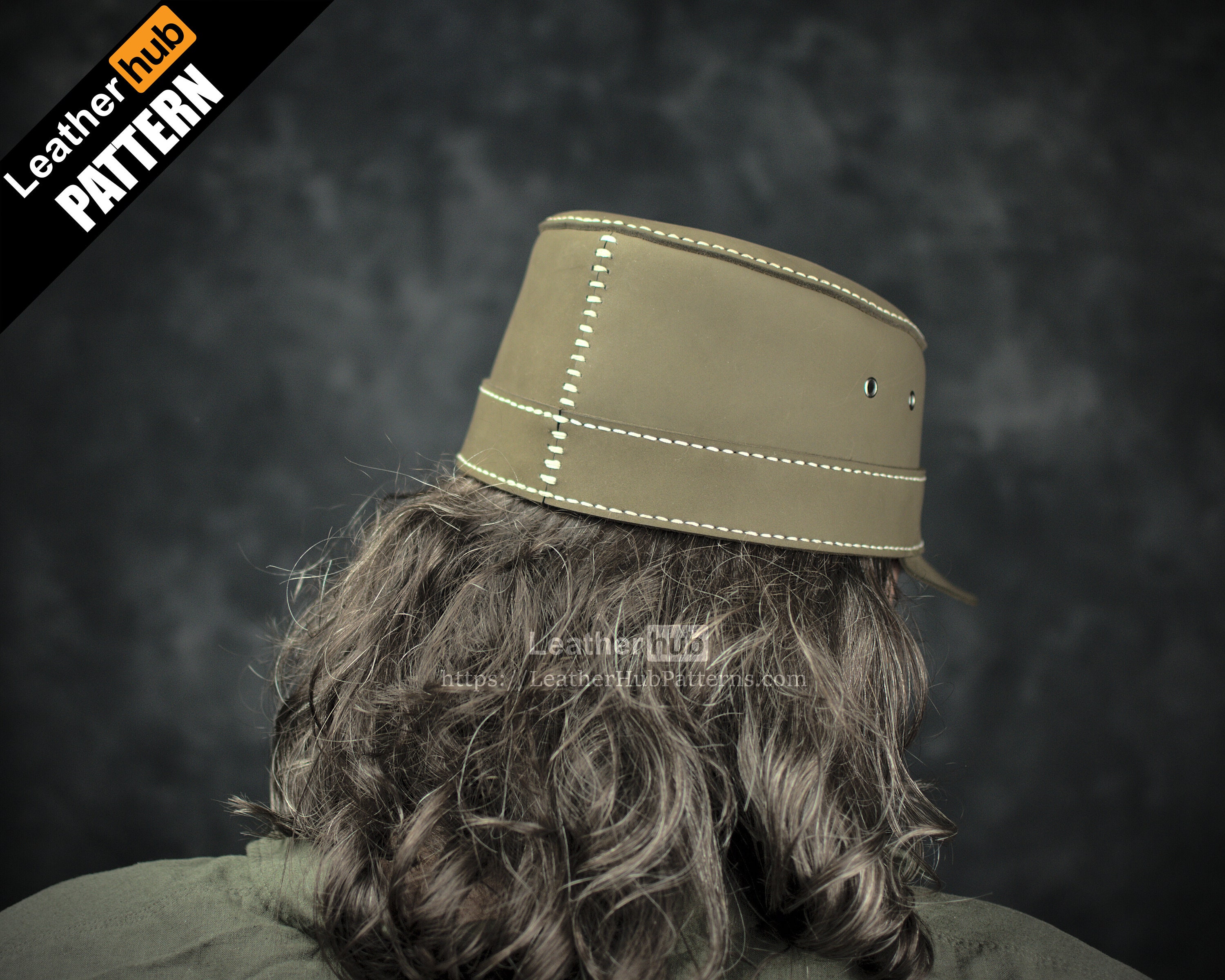 Leather patrol cap pattern PDF - The Ridgeway cap - by Leatherhub