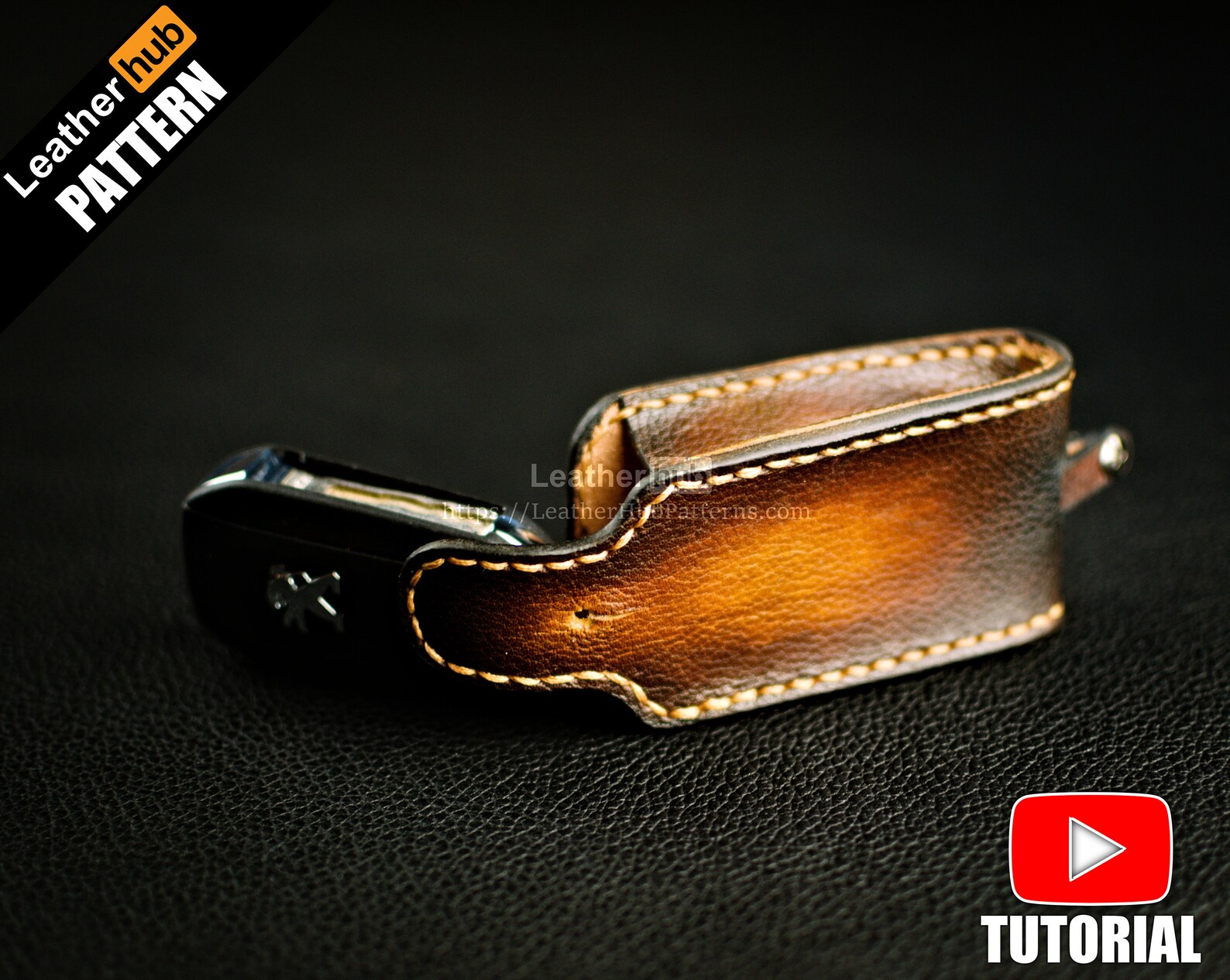 Car Key Case Leather Pattern PDF by Leatherhub - Etsy