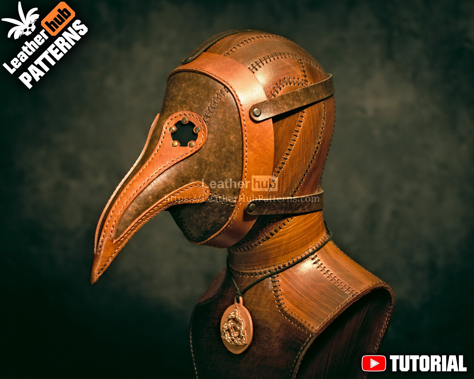 Plague Doctor Mask Leather Pattern PDF by Leatherhub - Etsy