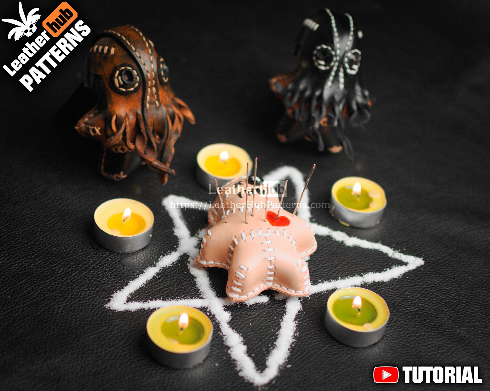 Cthulhu Keychain Leather Pattern PDF by Leatherhub - Etsy