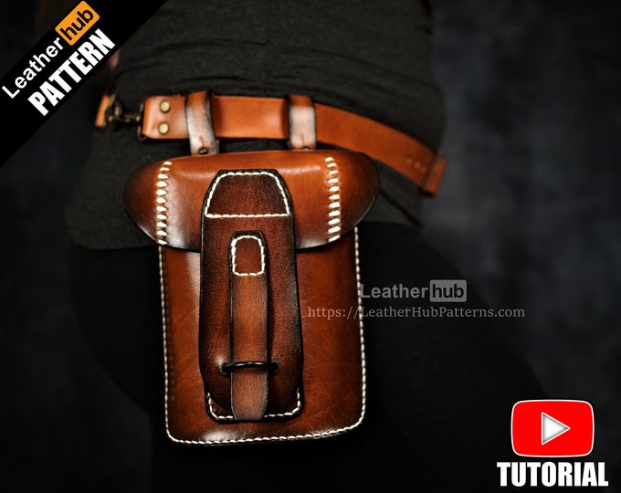 Hip bag patterns - Leather hub patterns and templates