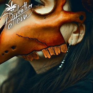 Pagan Skull Mask Leather Pattern PDF - by Leatherhubpatterns - Etsy
