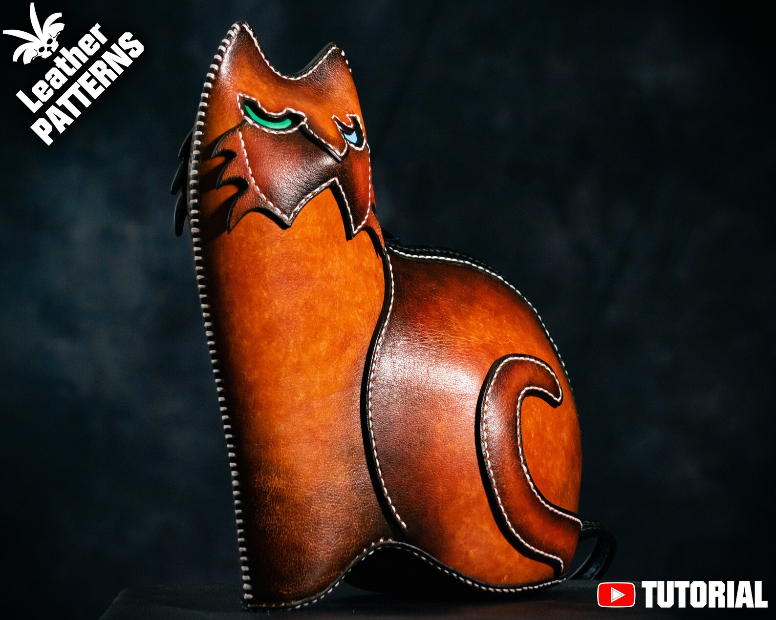 Cat Leather Bag Pattern PDF by Leatherhubpatterns - Etsy