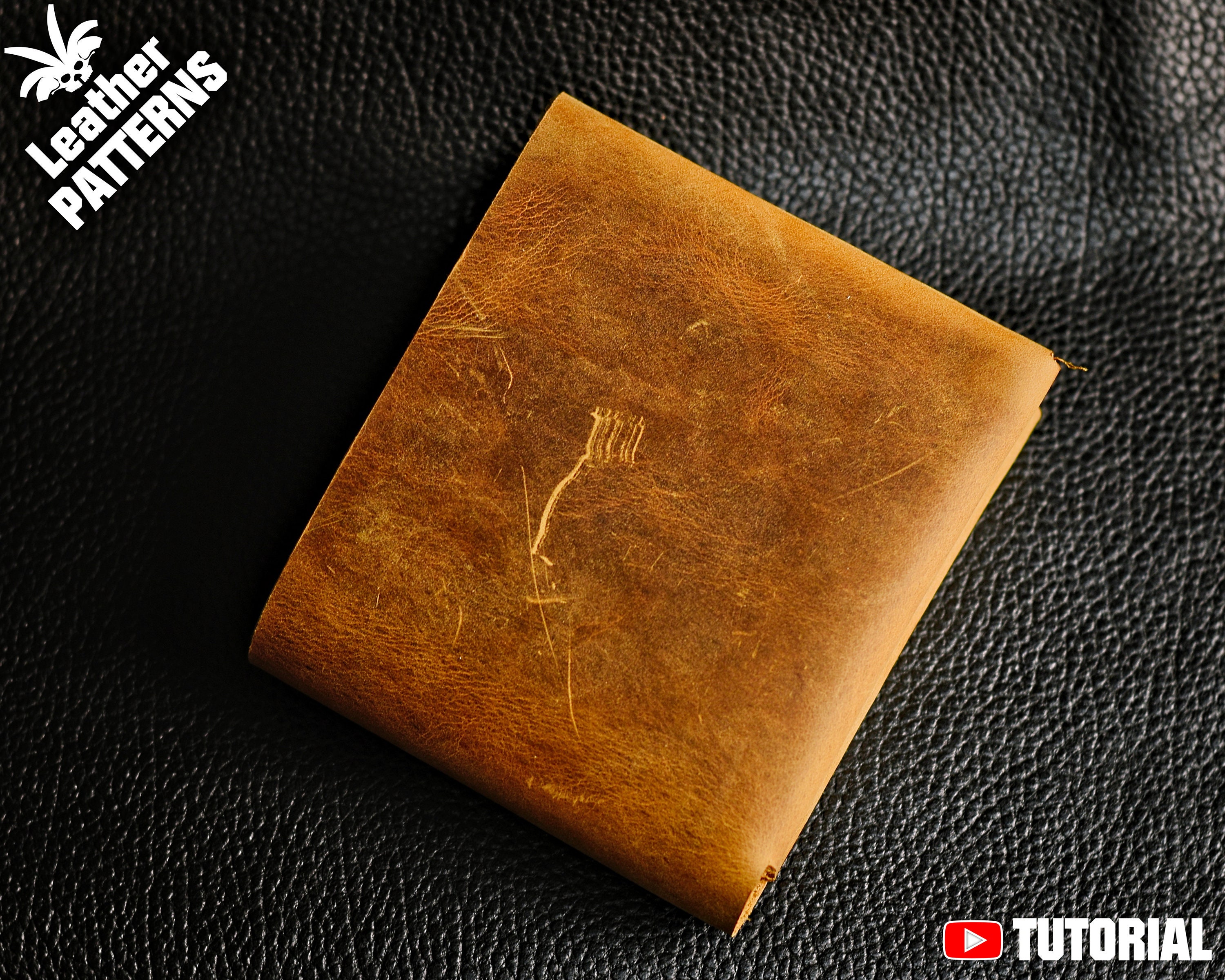 Wallet leather pattern PDF - by LeatherHubPatterns