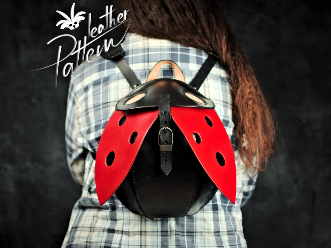 Leather Backpack Pattern PDF the Ladybug by - Etsy