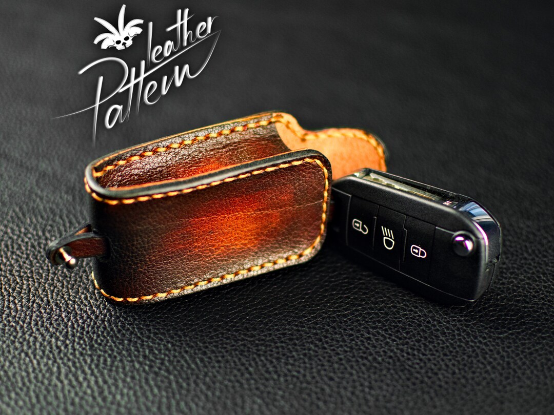 Car Key Case Leather Pattern PDF by Leatherhubpatterns - Etsy