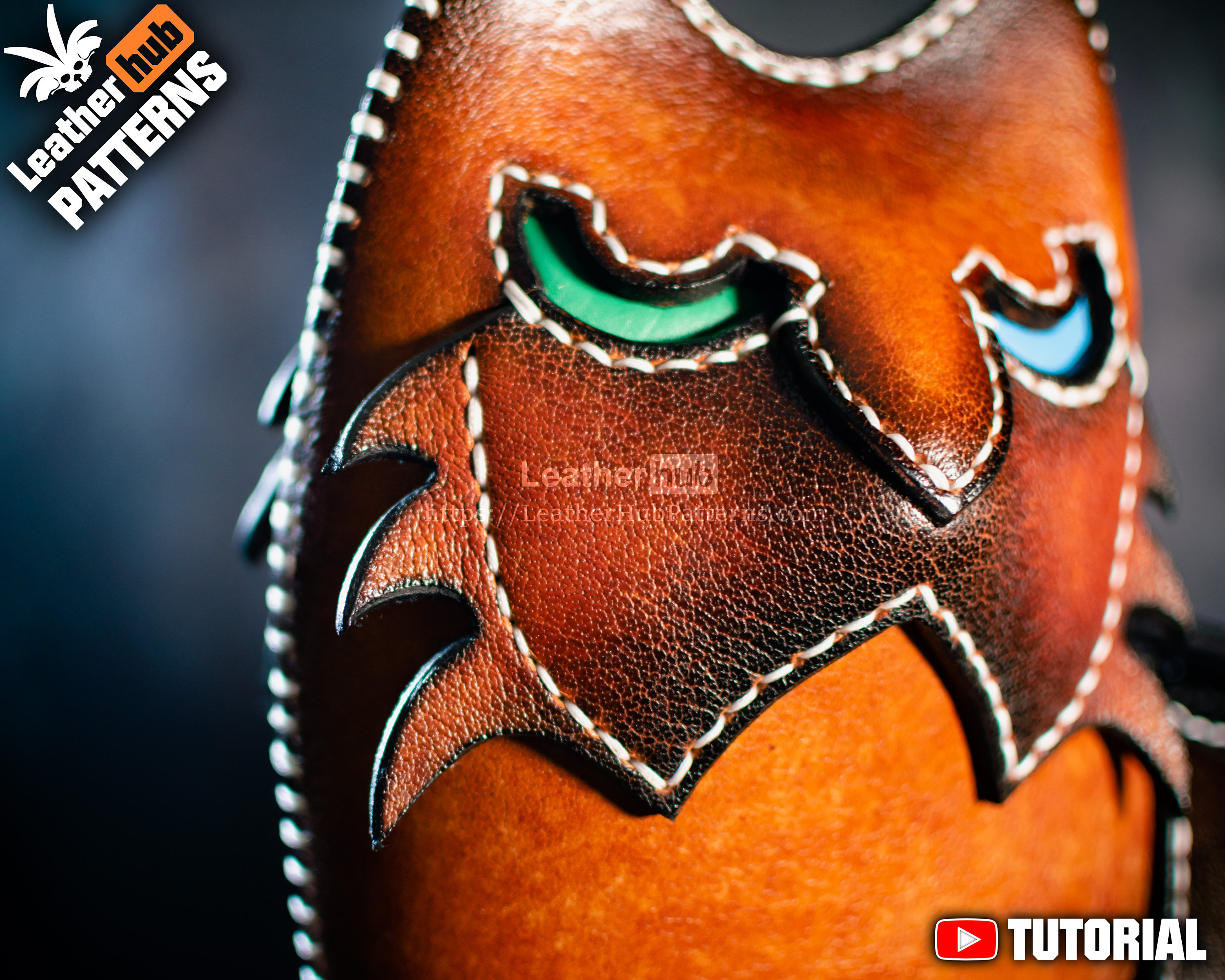 Cat leather bag pattern PDF - by Leatherhub