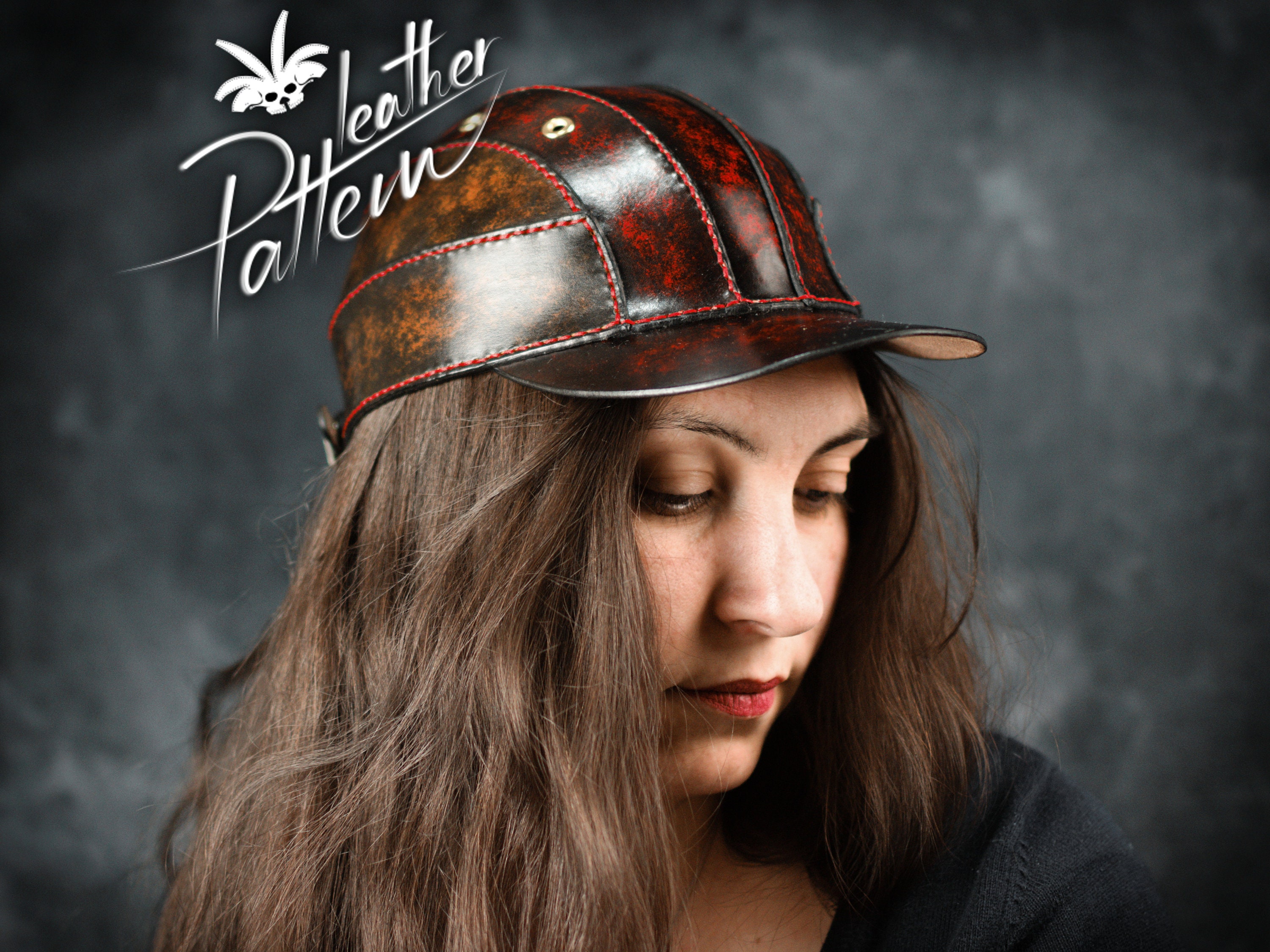 Leather cap pattern PDF - by LeatherHubPatterns