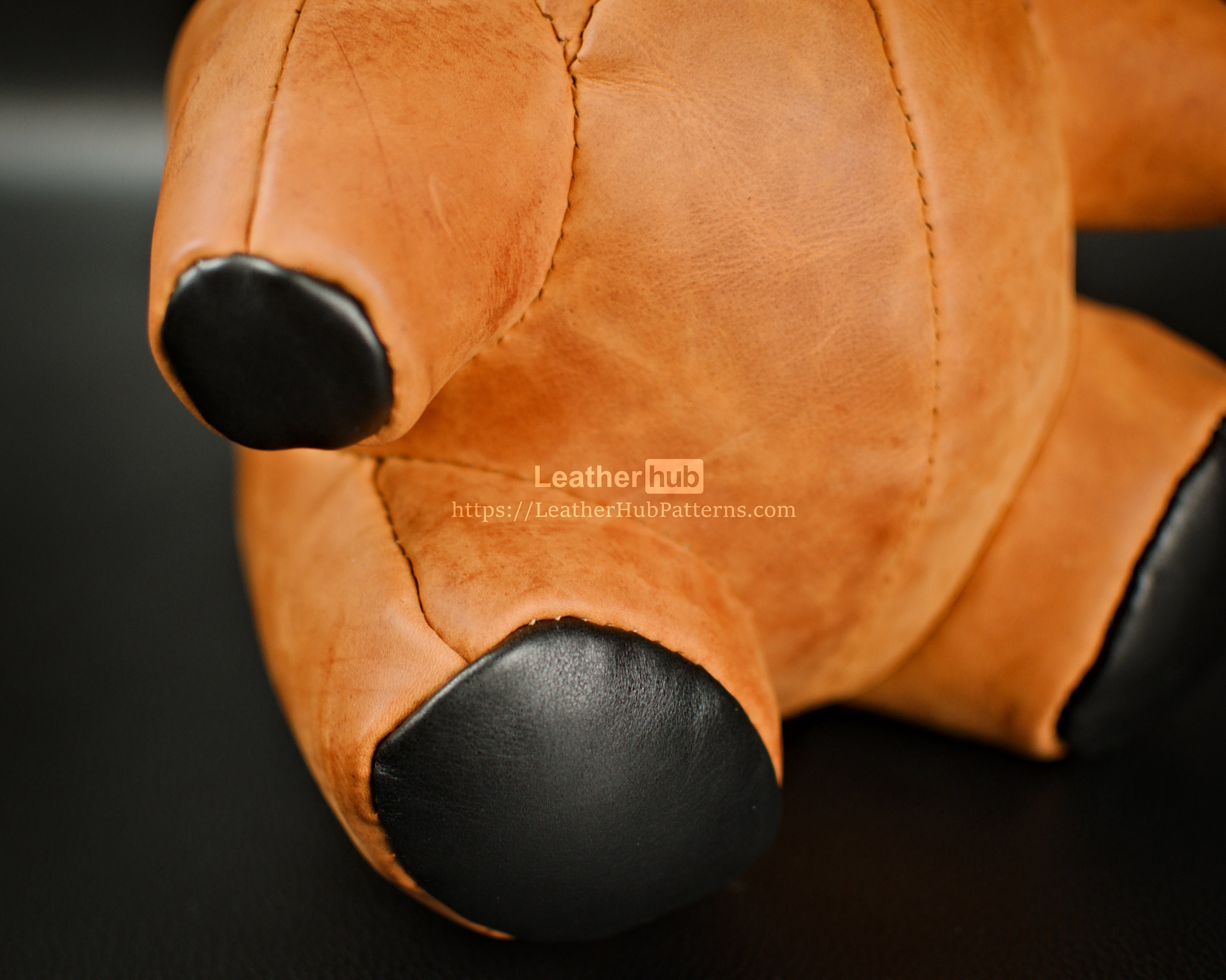 Leather Teddy bears pattern for leather craft with PDF template with ...