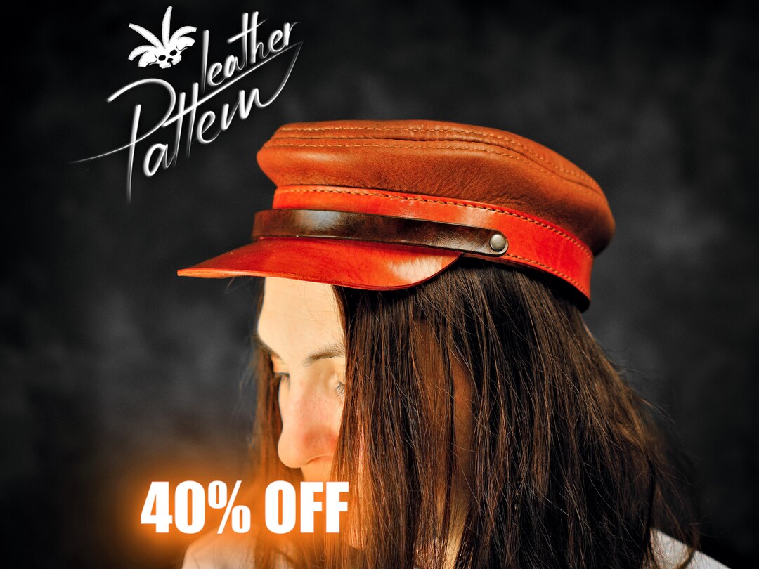 Leather Vintage Cap Pattern PDF by Leatherhubpatterns - Etsy