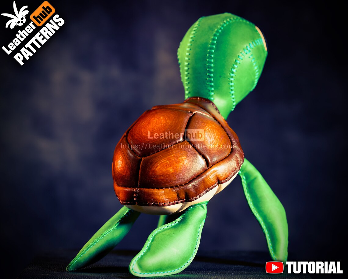 Toy Turtle Leather Pattern PDF by Leatherhub - Etsy