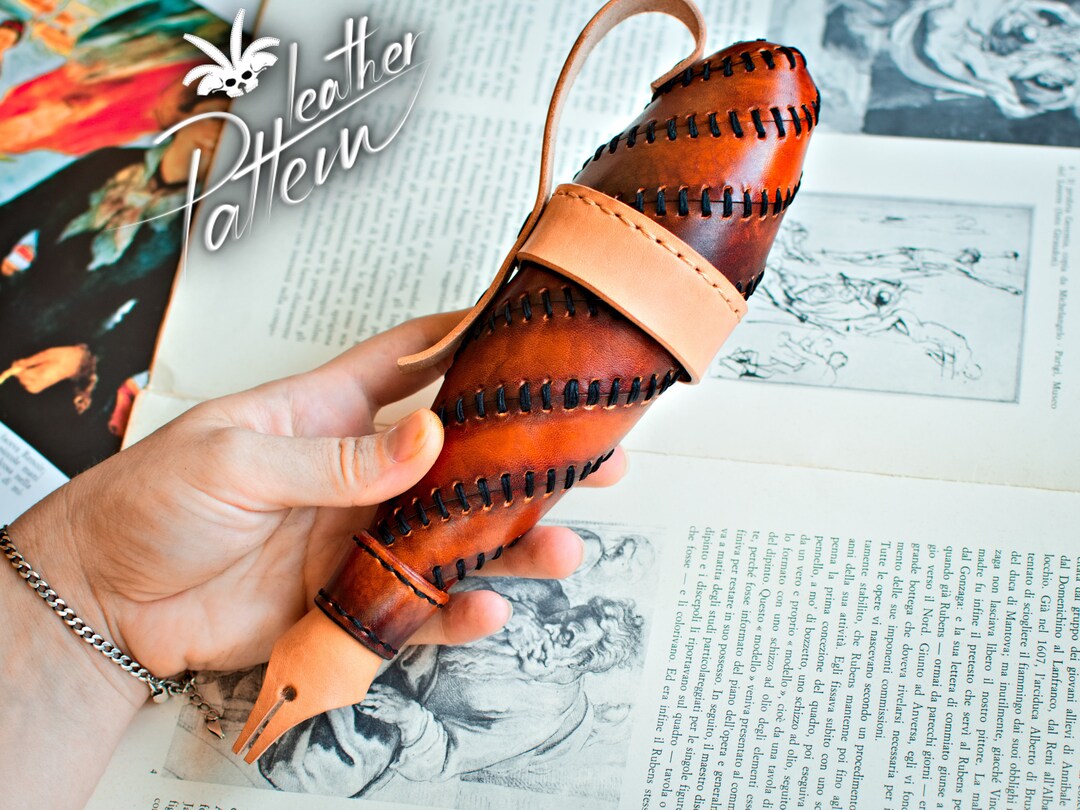 Pencil Box Leather Pattern PDF by Leatherhubpatterns - Etsy