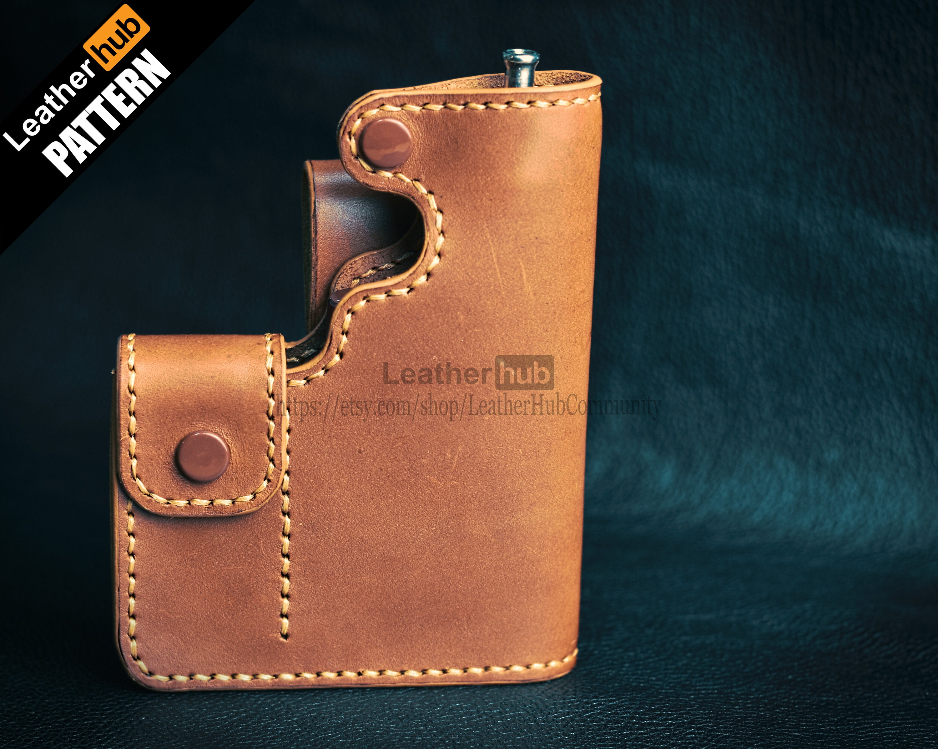 Vape bag leather pattern PDF by Leatherhub | Etsy
