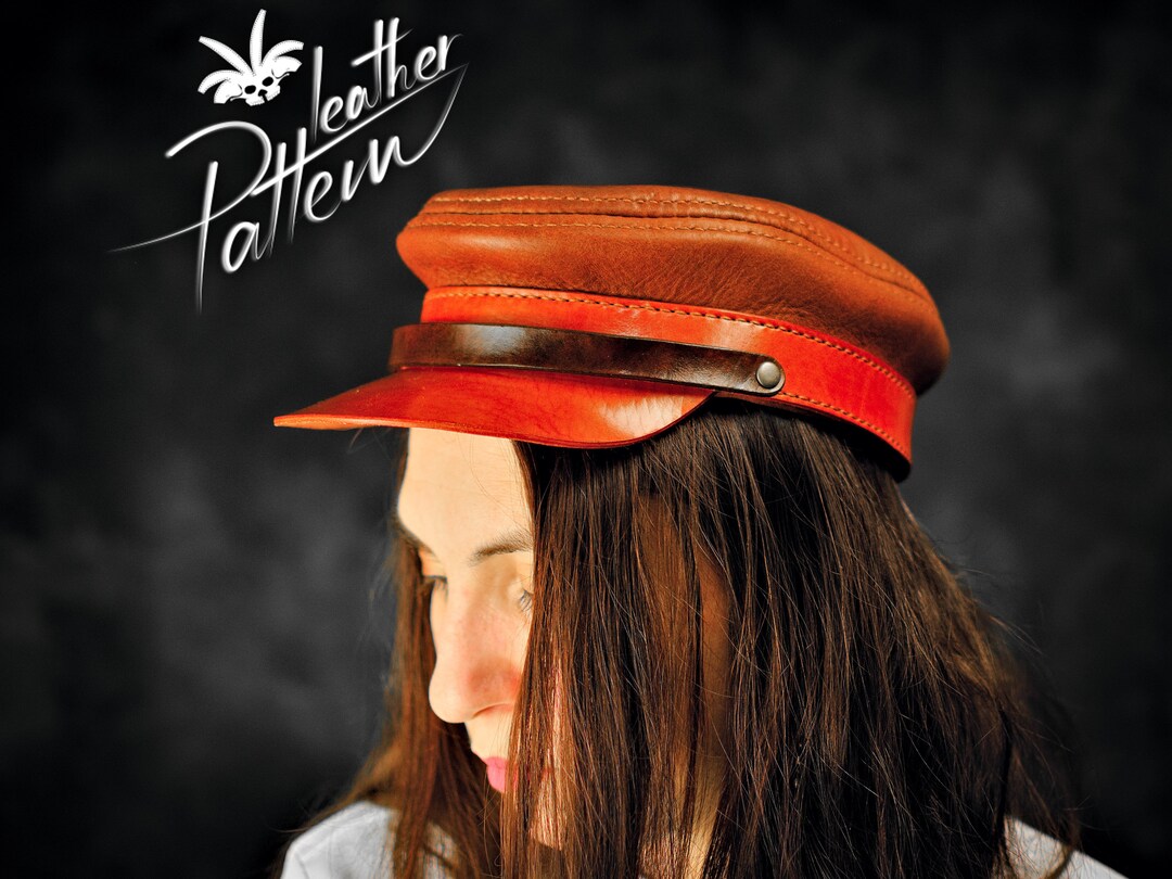 Leather Vintage Cap Pattern PDF by Leatherhubpatterns - Etsy