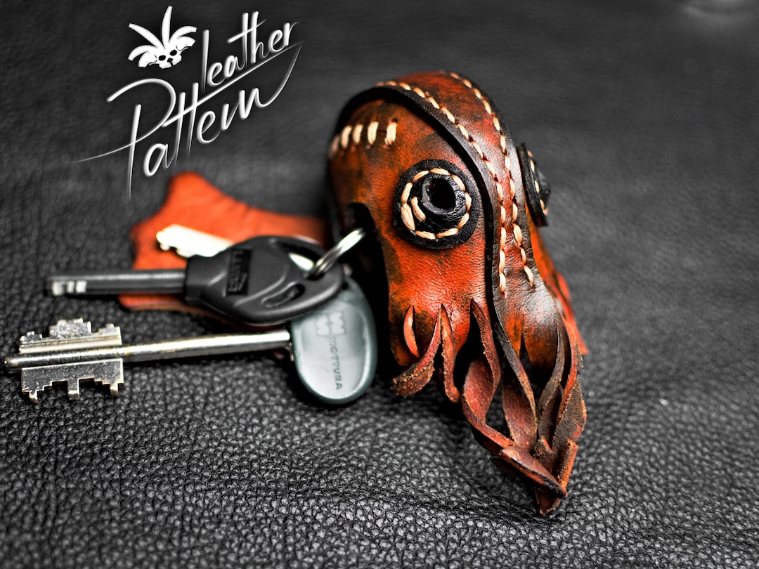 Cthulhu Keychain Leather Pattern PDF - by Leatherhubpatterns - Etsy