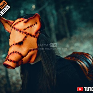 Pig Leather Mask Pattern PDF the Pigenstein by Leatherhub - Etsy