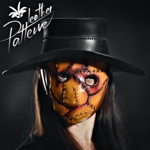 Leather Mask Pattern PDF - the Flayed Face - by Leatherhubpatterns - Etsy