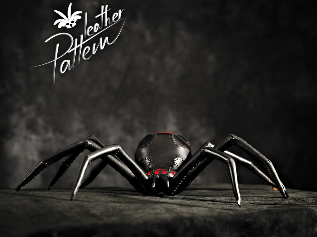 Spider Leather Pattern PDF by Leatherhubpatterns - Etsy