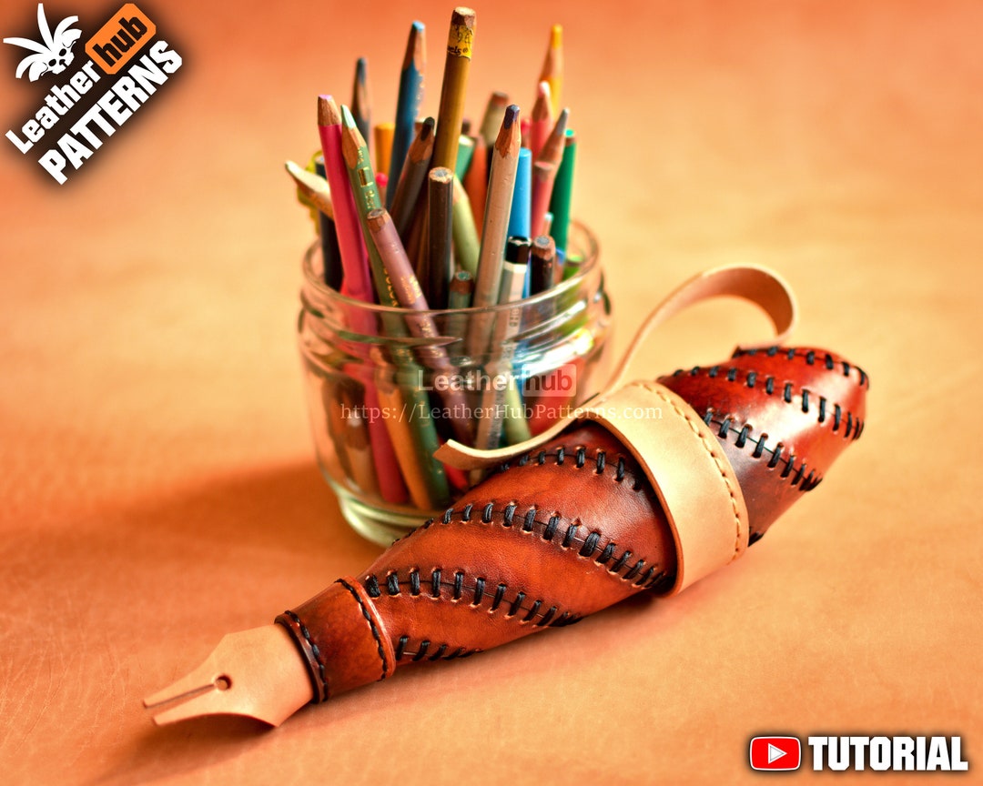 Pencil Box Leather Pattern PDF by Leatherhub - Etsy