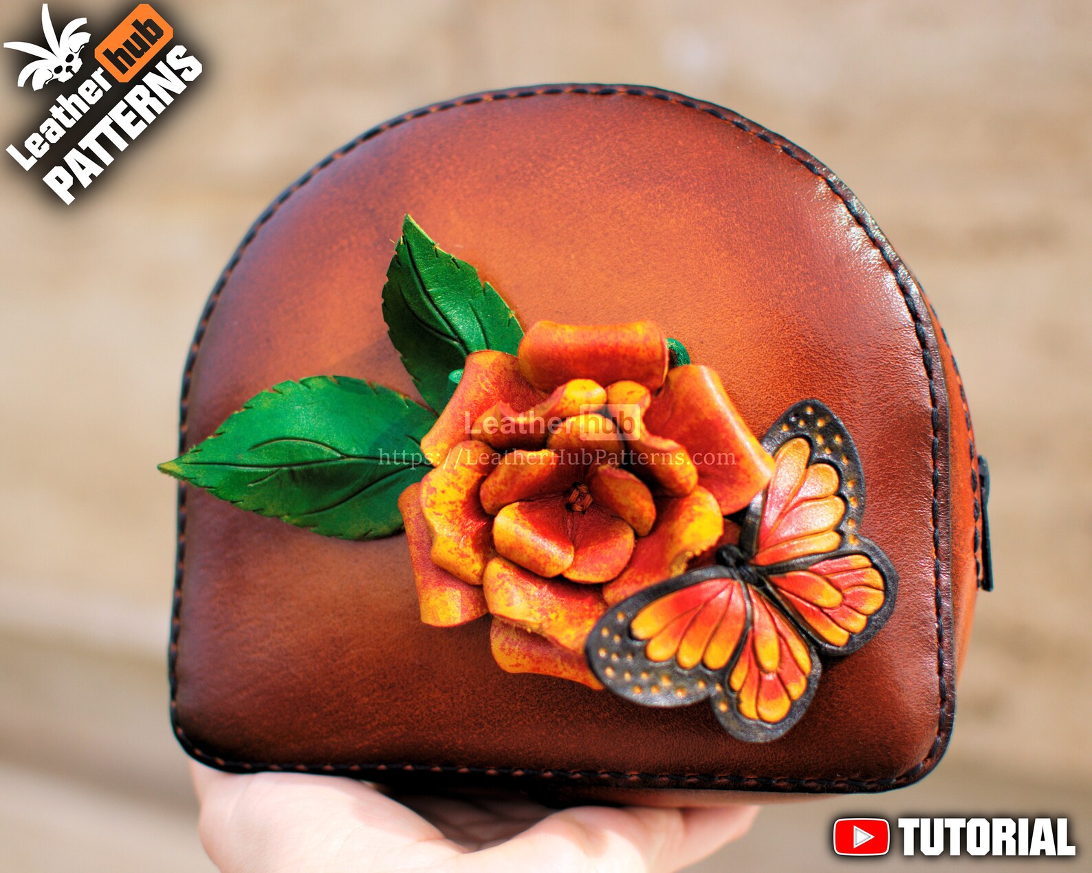 Makeup Bag Leather Pattern PDF by Leatherhub - Etsy