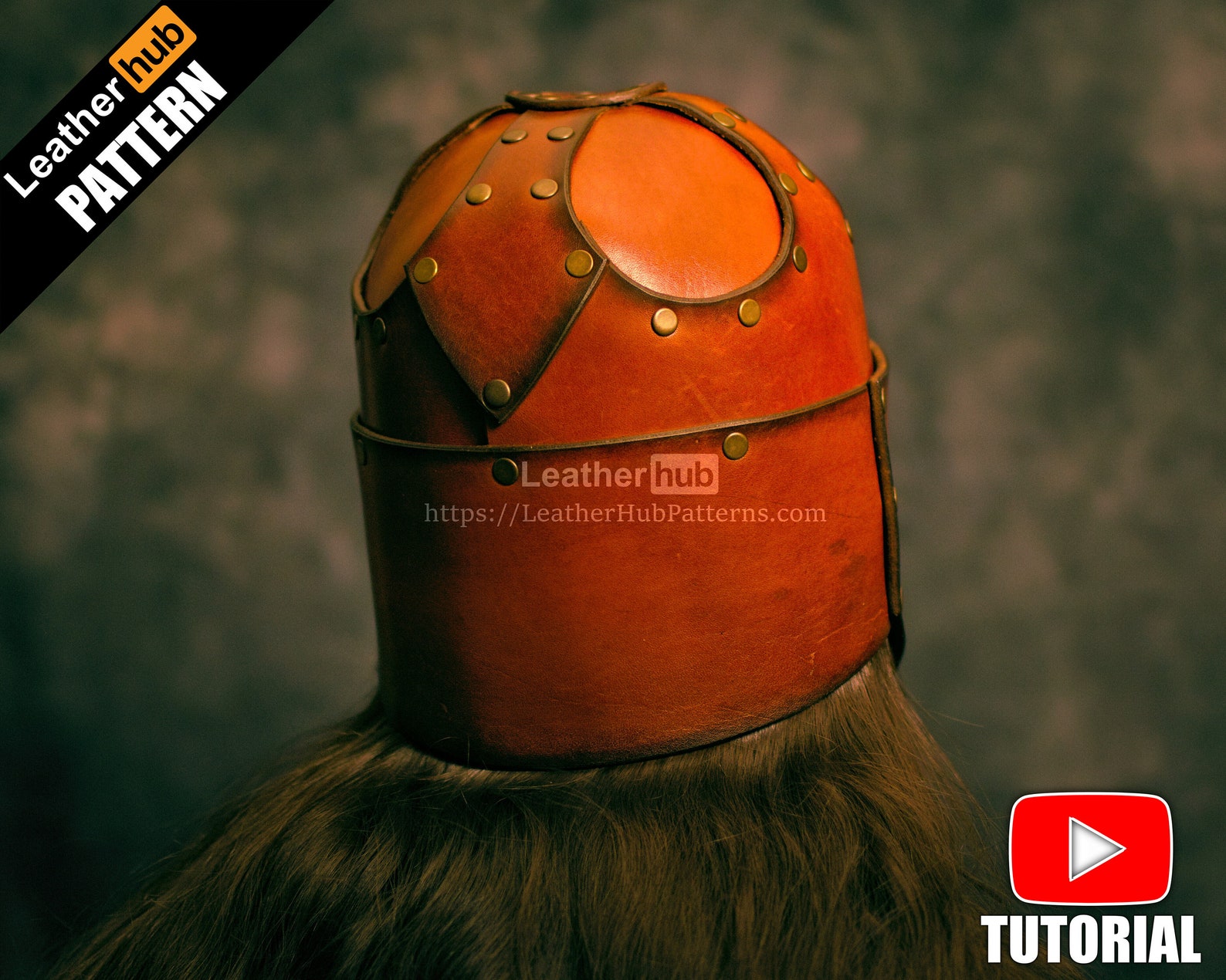 Knight Helmet Leather Pattern PDF by Leatherhub | Etsy