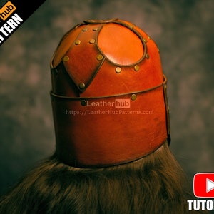 Knight Helmet Leather Pattern PDF by Leatherhub | Etsy