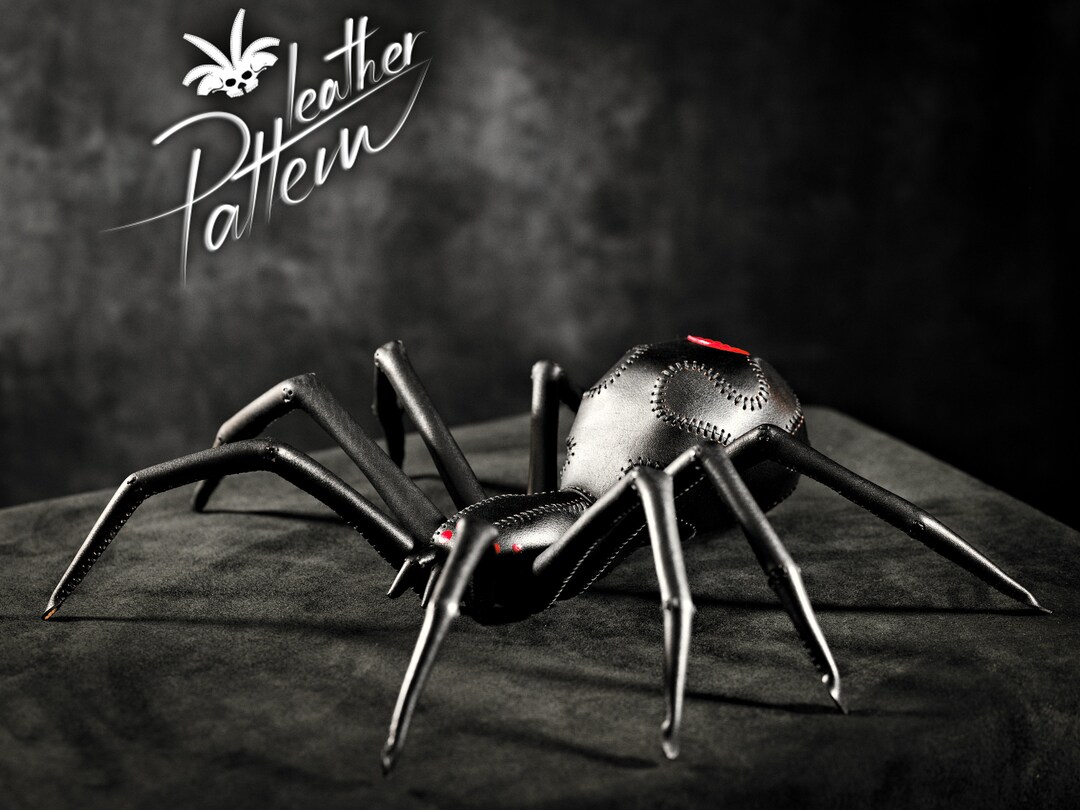 Spider Leather Pattern PDF by Leatherhubpatterns - Etsy