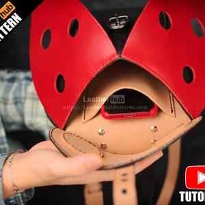 Leather Backpack Pattern PDF the Ladybug by Leatherhub - Etsy