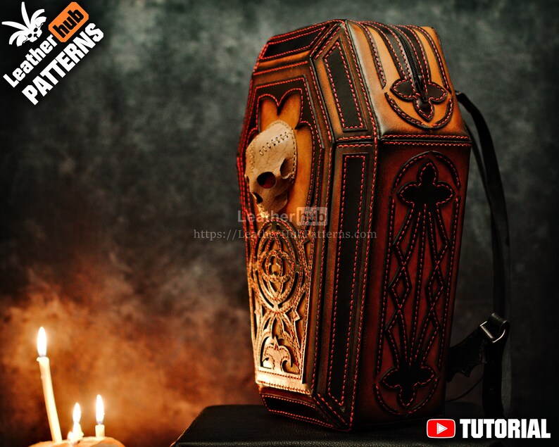 Coffin Backpack Leather Pattern PDF by Leatherhub - Etsy
