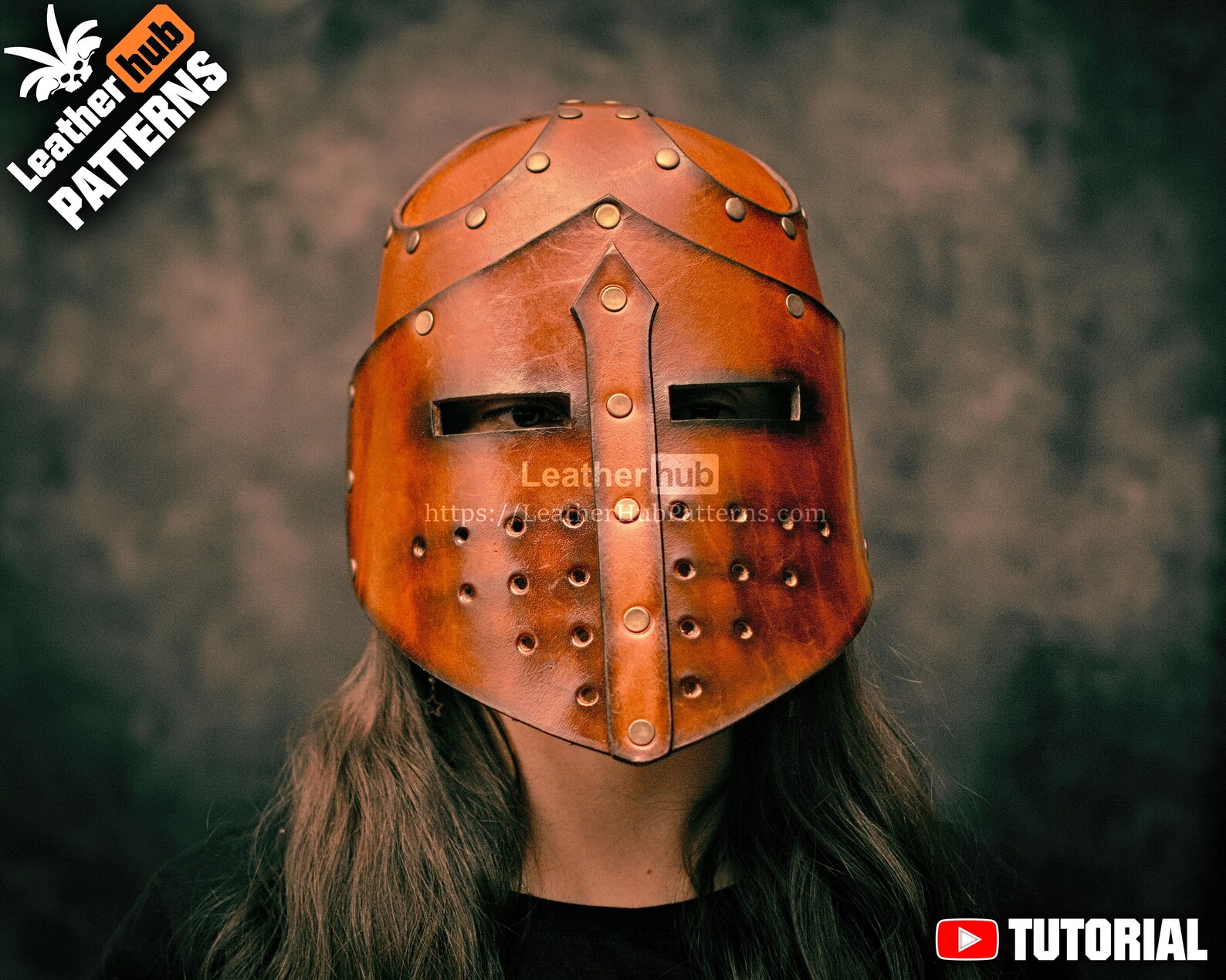 Knight Helmet Leather Pattern PDF by Leatherhub - Etsy