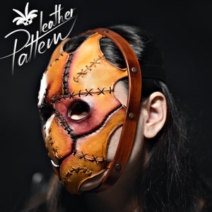 Leather Mask Pattern PDF - the Flayed Face - by Leatherhubpatterns - Etsy