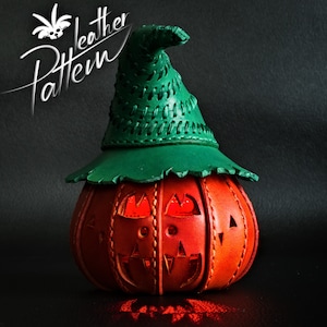 Jack O'lantern Pumpkin Leather Pattern PDF - by Leatherhubpatterns - Etsy