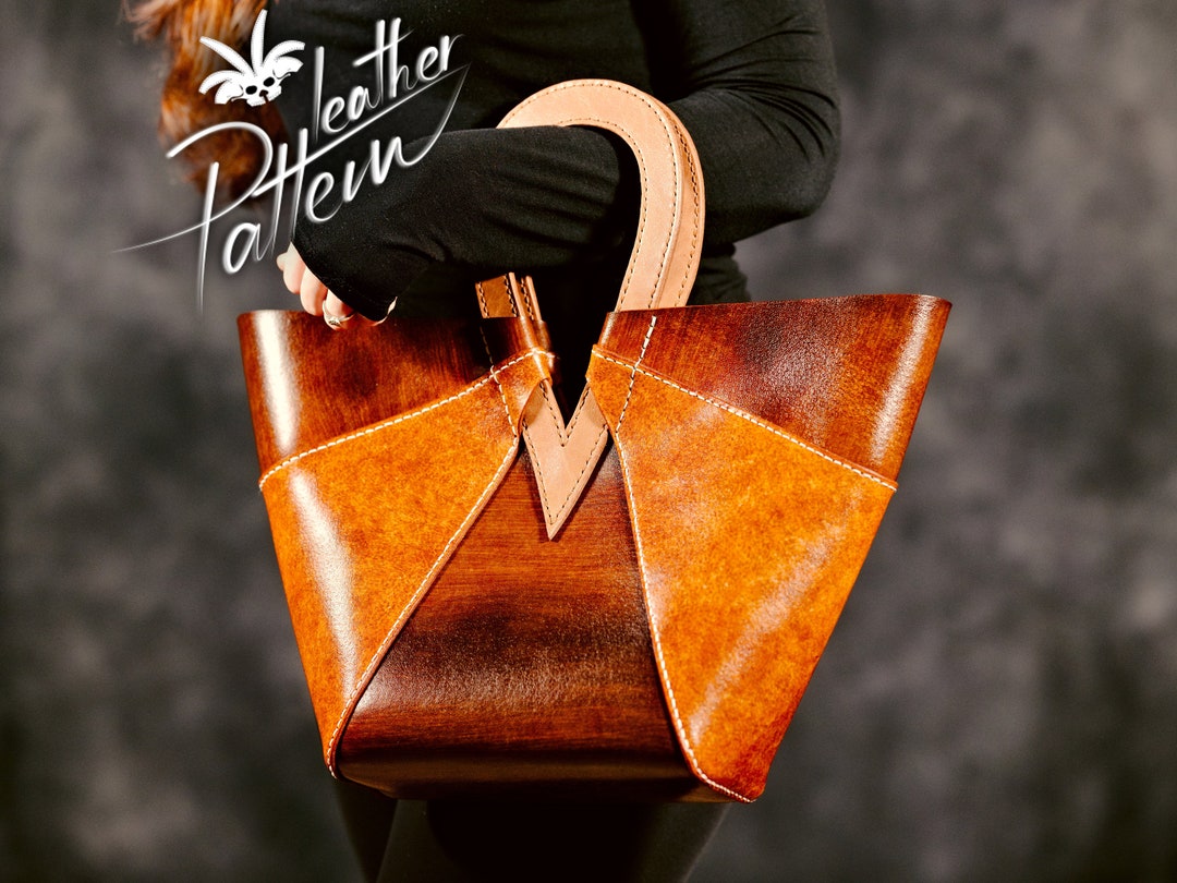 Leather Tote Pattern PDF the Lizzie Bag by - Etsy