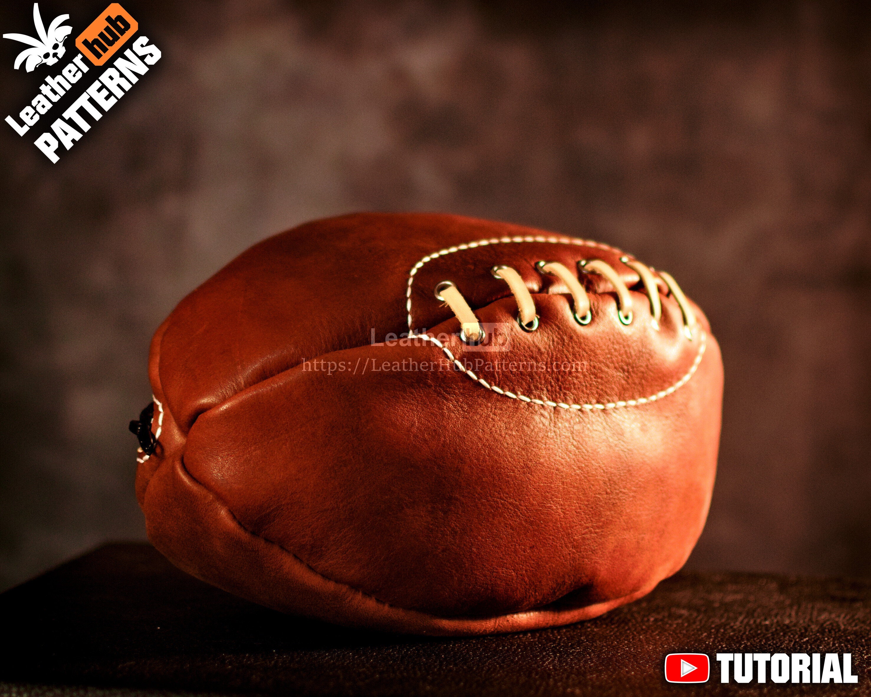 Football Ball Dopp Bag Leather Pattern PDF by Leatherhub - Etsy Australia