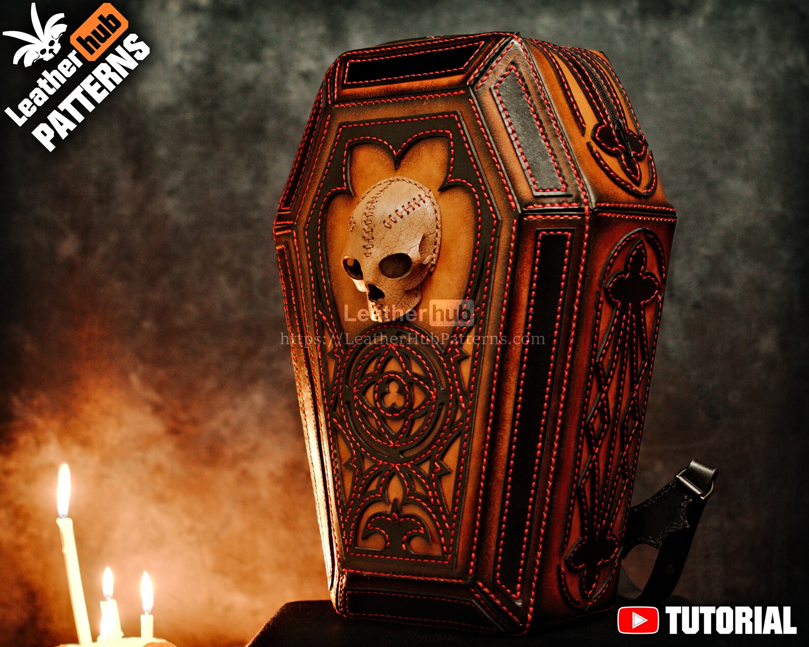 Coffin Backpack Leather Pattern PDF by Leatherhub - Etsy