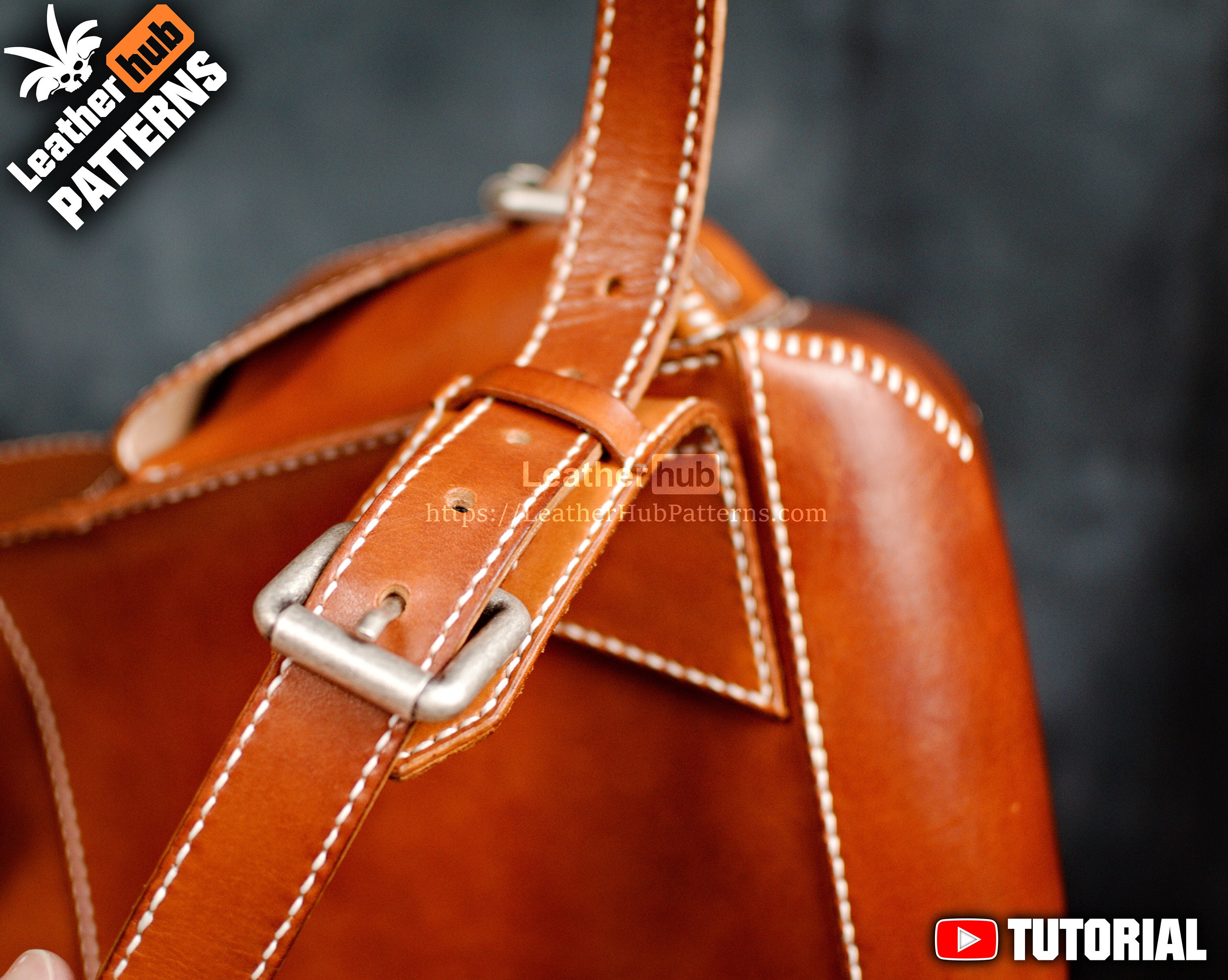 Sling bag leather pattern PDF - by Leatherhub