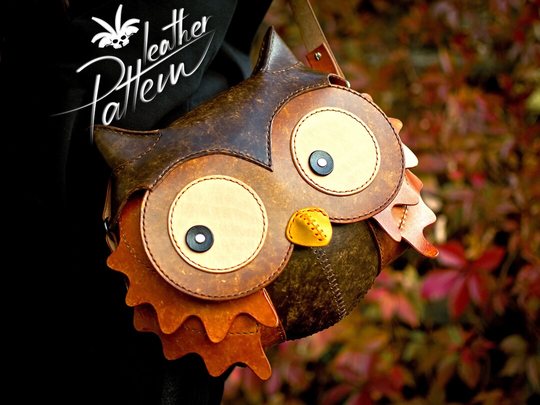 Owl Leather Bag Pattern PDF - by Leatherhubpatterns - Etsy